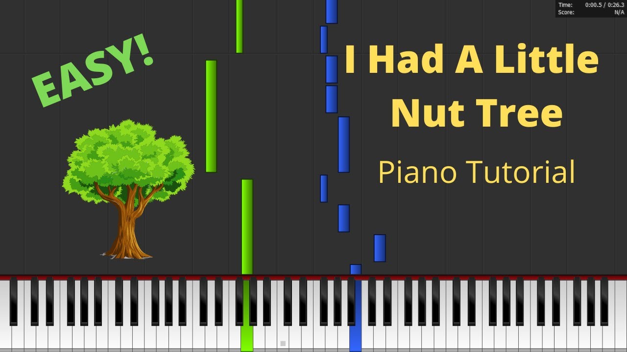 I Had A Little Nut Tree Piano Tutorial Easy Beginner - YouTube