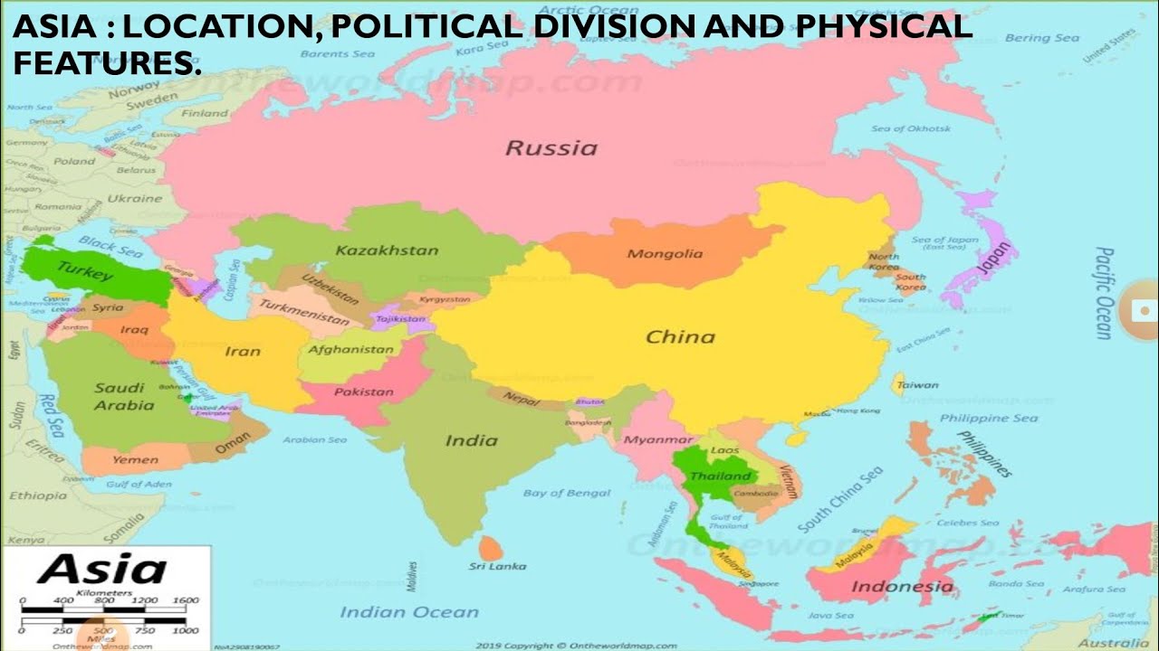 Asia... political and physical Division( part 2) - YouTube