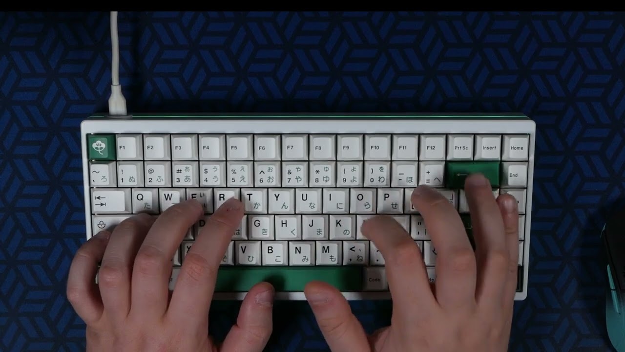 Typing test - KBD75 v3.1 E-White with brass plate, Kailh Speed Bronze ...