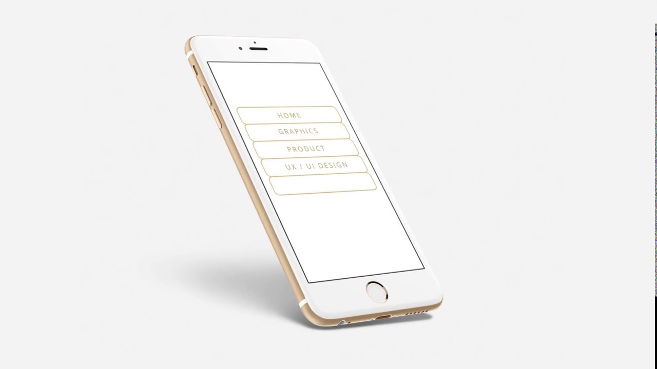 Folding Menu UX Design Mockup - YouTube
