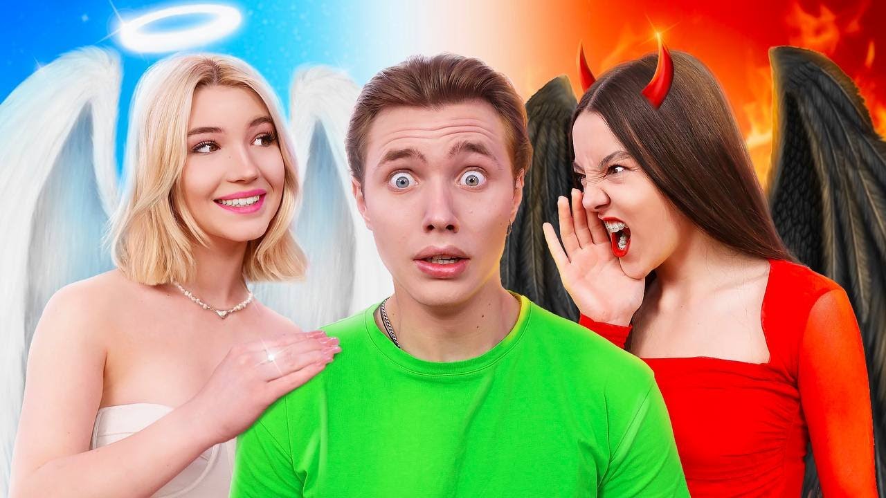 Angel vs Demon at College! How to Lure Boy to the Good vs Evil Side ...
