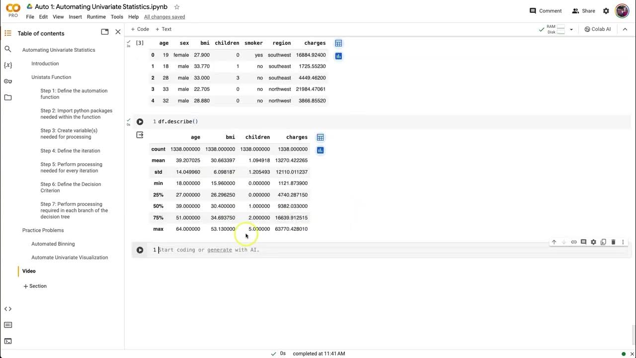 Python Data Science: Automating EDA: Univariate Statistics and Visualizations - YouTube