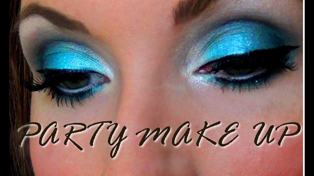 Quick-Tutorial: Turquoise Summer Party MakeUp - YouTube