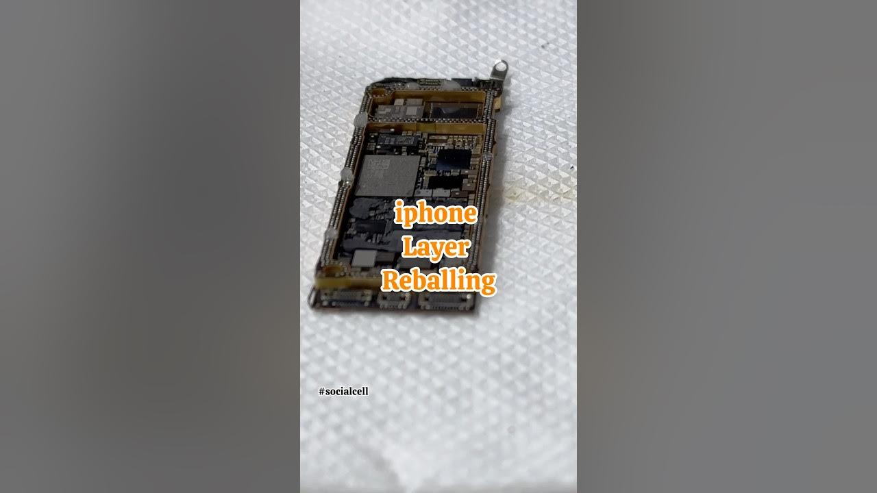 iphone layer reballing is very simple process #socialcell #phoneservice #repair #pune # ...