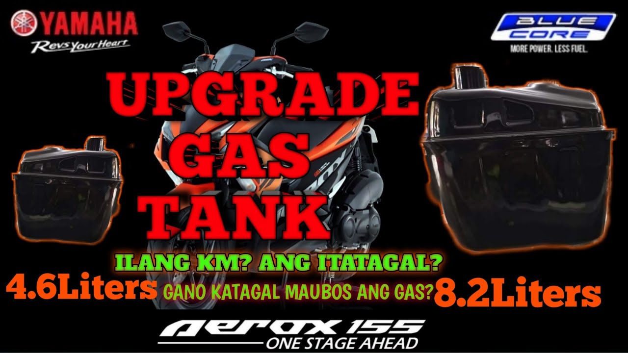 8.2 Liters gas tank for Aerox 155 - YouTube