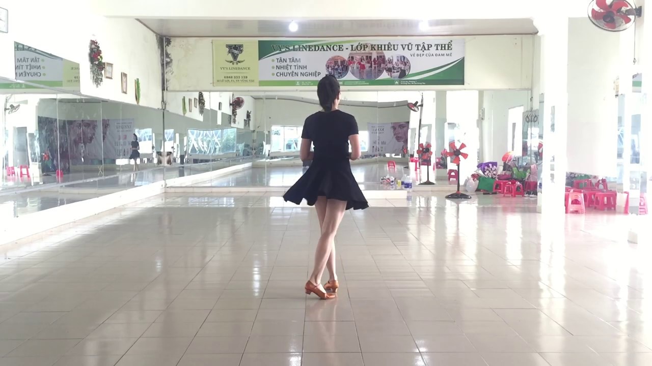 Night Cha tutorial line dance - Vy's Linedance - YouTube