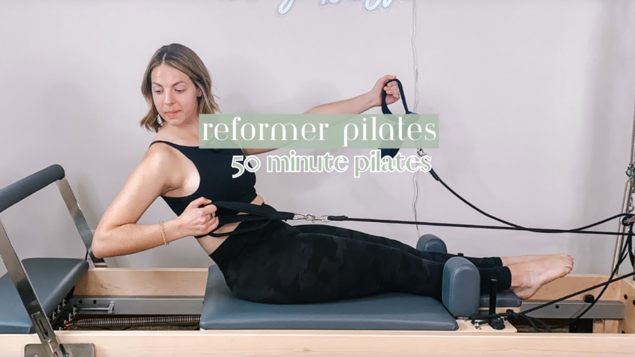 50 minute full body Reformer Pilates class // reformer pilates on the ...