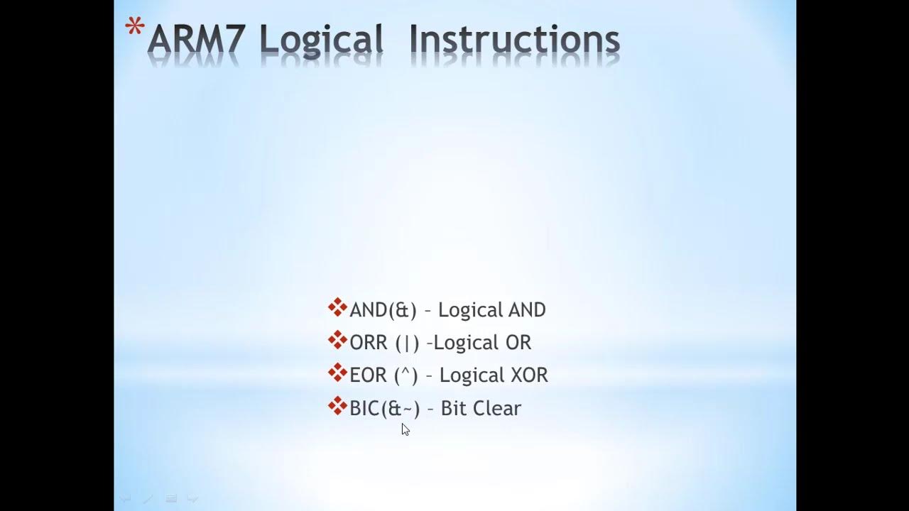 Lecture 10_Programming in Keil with Logical Instructions of ARM7 ...