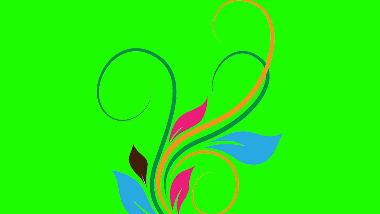 Flourish Animation Video Background Free Download HD । Green Secreen ...