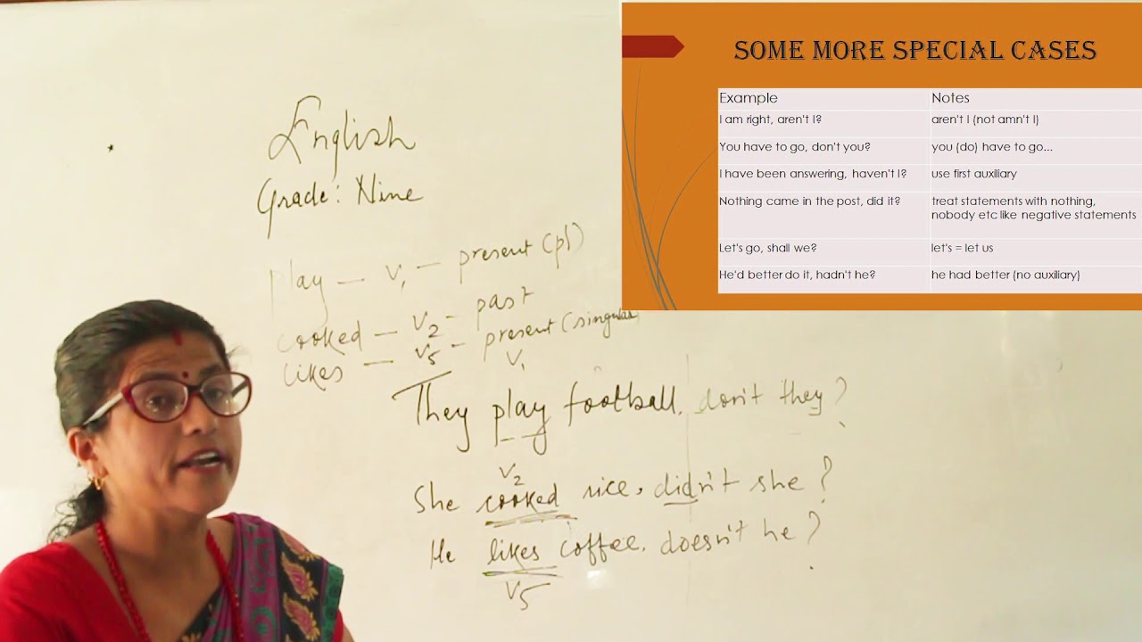 Class 9 English, Tag Questions - YouTube