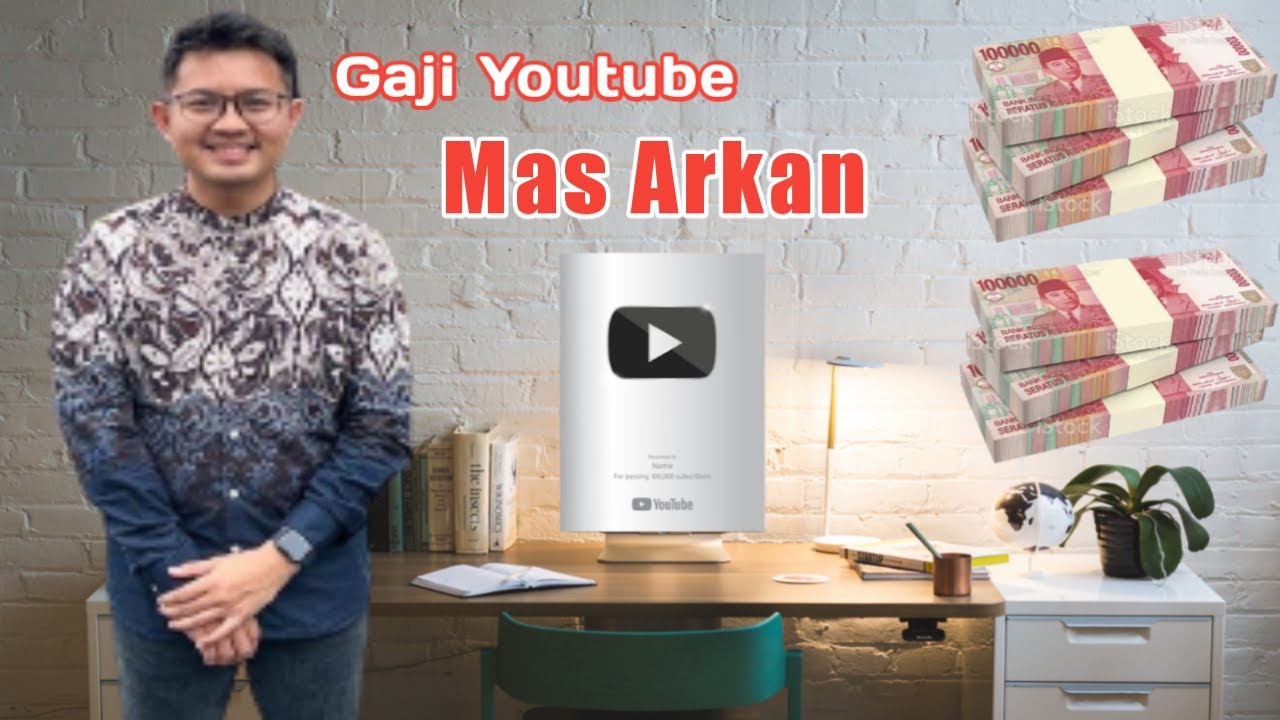 Gaji Youtube Mas Arkan Terbaru 🤑💸 - YouTube