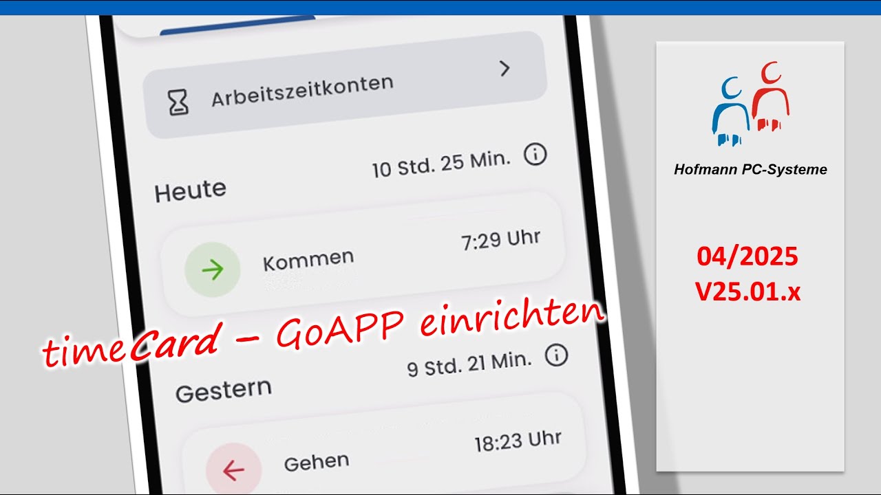 timeCard Go APP einrichten - YouTube