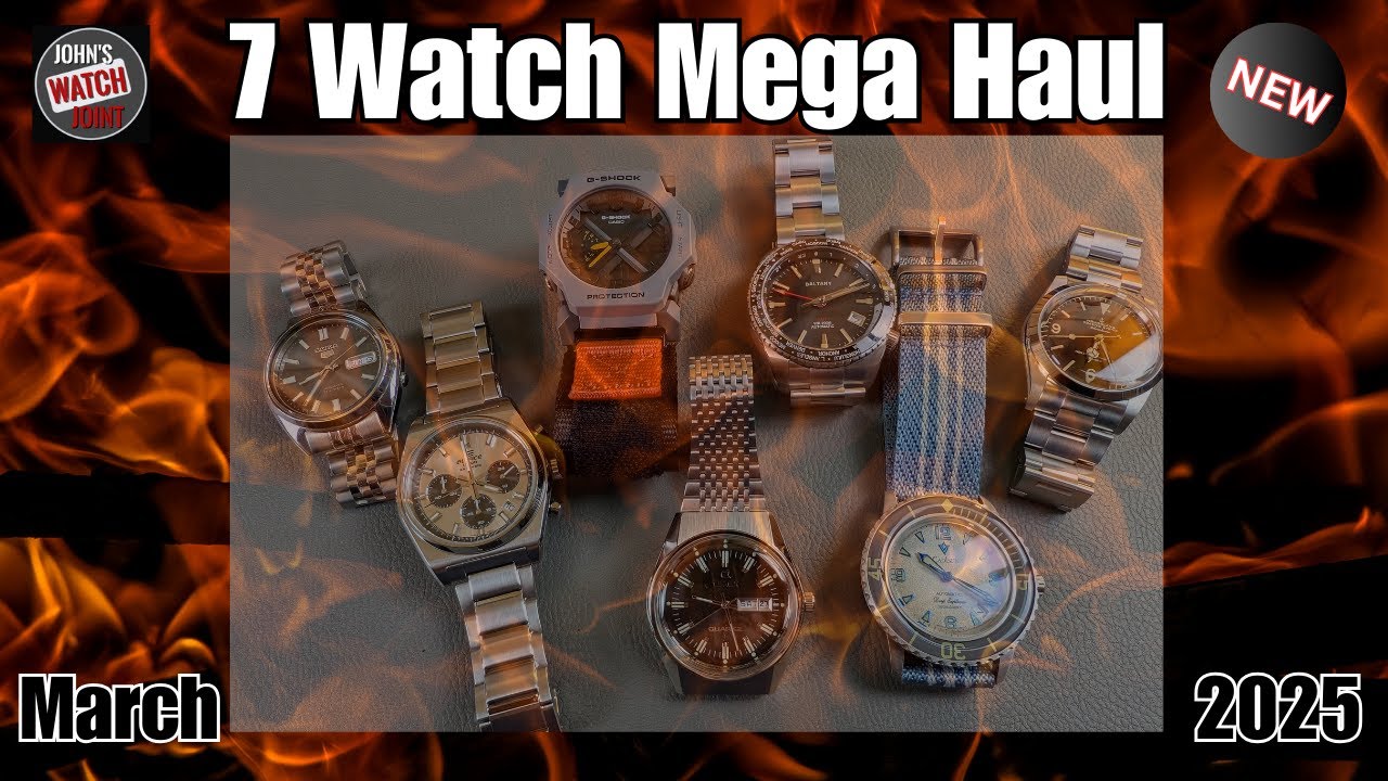 Mega March Watch Haul. 7 Amazing Watches! - YouTube