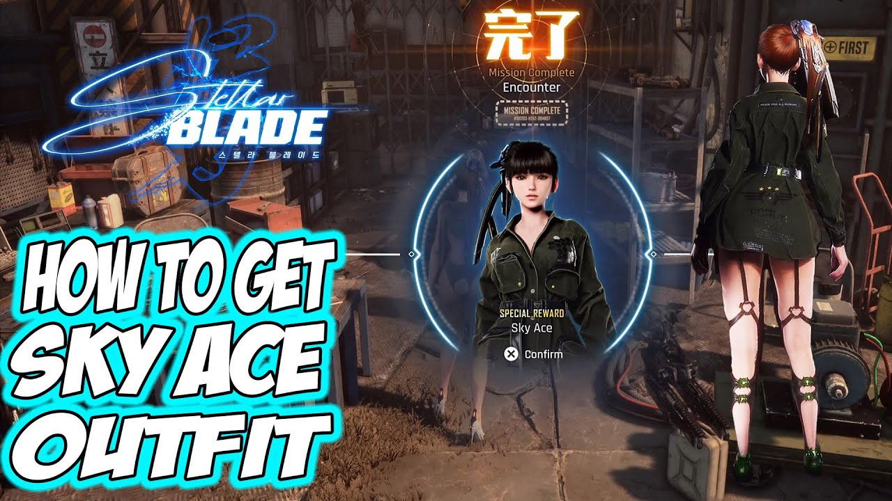 Stellar Blade - HOW to GET SKY ACE Outfit (Scavenger's Story and ...