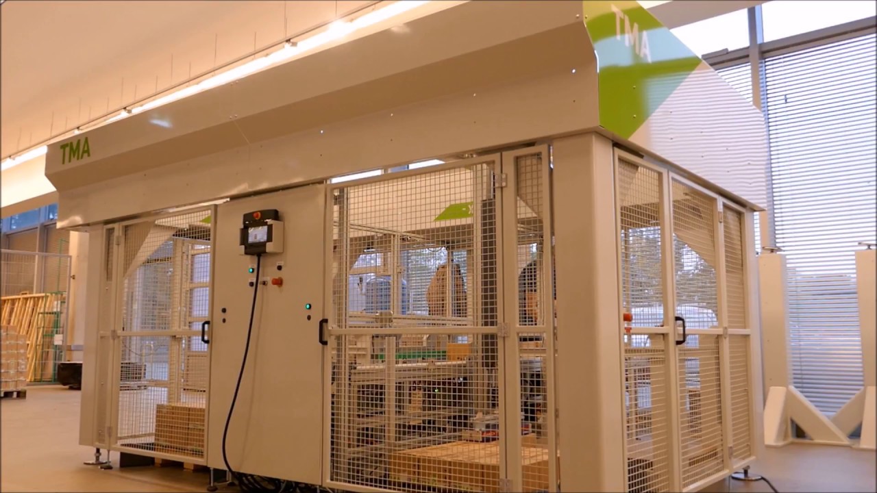 Palletising machine - palletLINE Palletizing system for cardboard ...