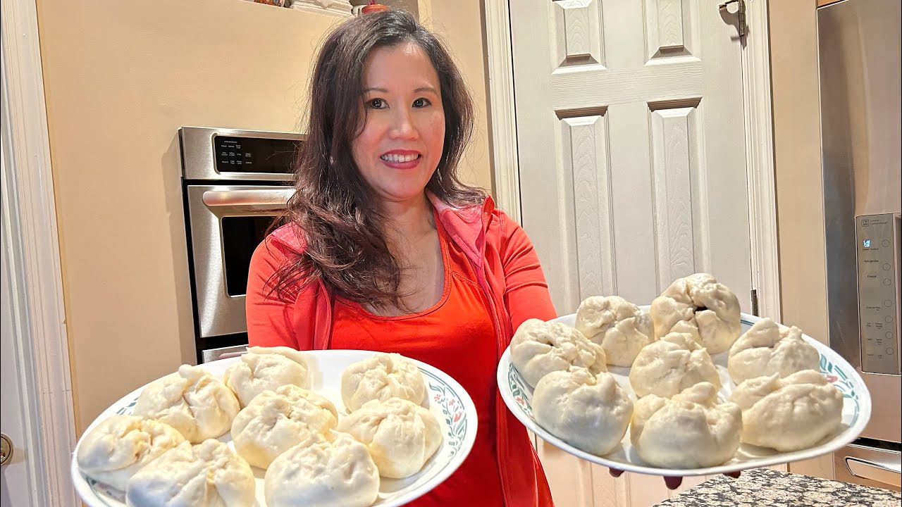 BUN BAO | How To Make Steamed Pork Bao Bun | Khmer Num Pao | Somaly ...