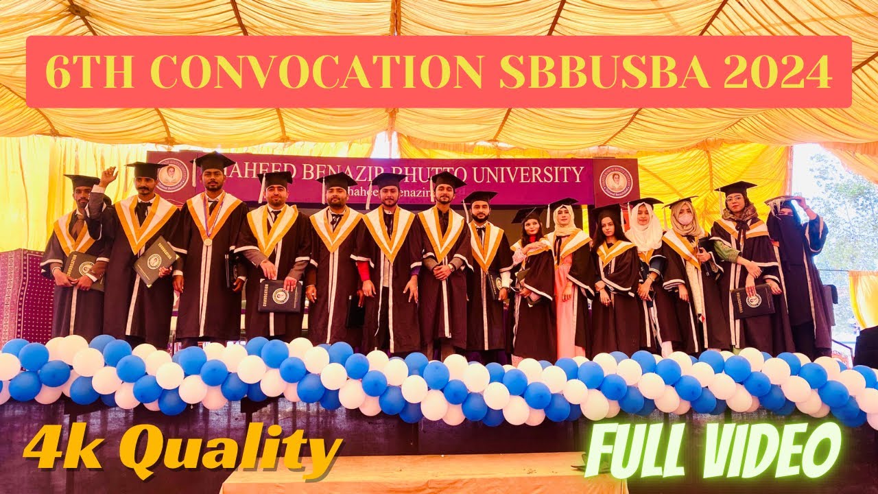 6th Convocation SBBU SBA 2024 | SBBU Web Studio ...