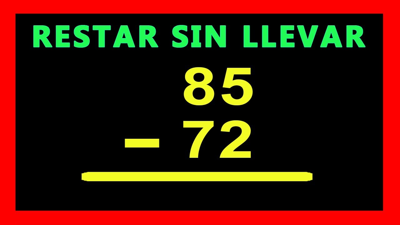 👉 Restas sin llevar de dos cifras Restas sin Prestar de dos cifras ...