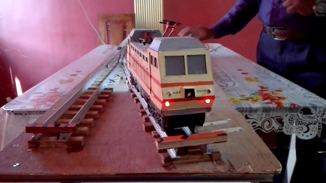 Working project of electric train - YouTube