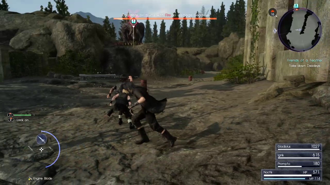 Final Fantasy XV - FINALLY BEAT DEADEYE - YouTube