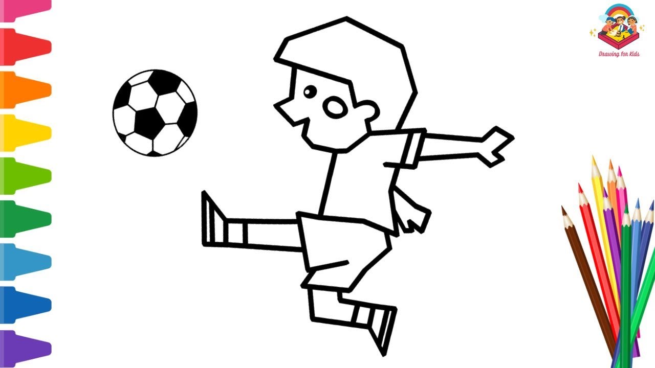 Fifa World Cup 2022 in Qatar I How To Draw a Soccer Player I Drawing ...