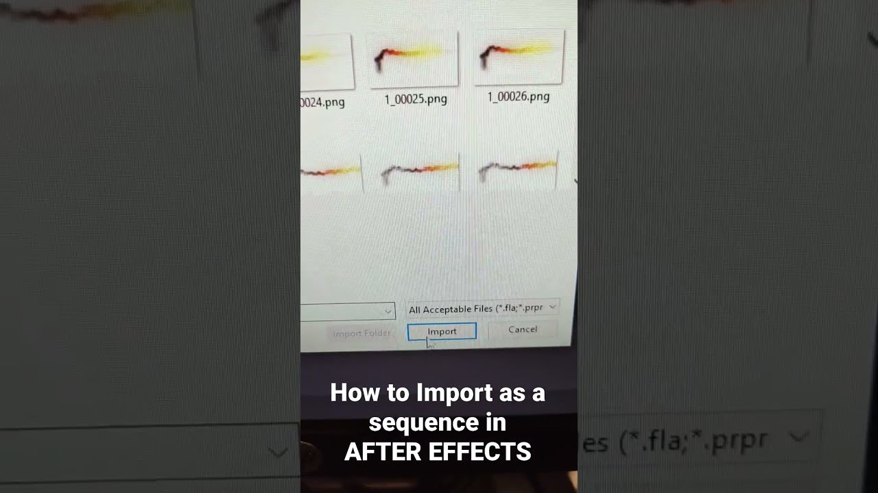 How To Import Image Sequence In After Effects YouTube How To Import Image Sequence In After Effects YouTube