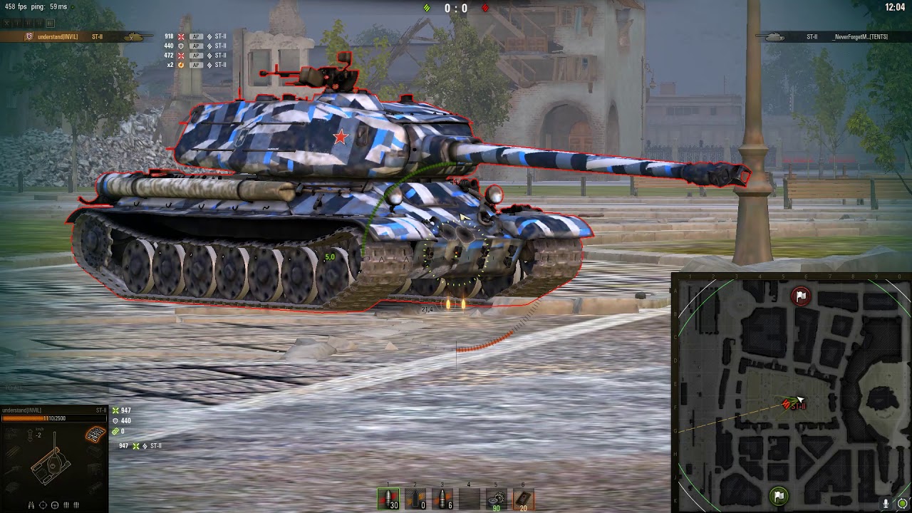 World of Tanks - ST-II 1v1 - Double Shots Only - YouTube
