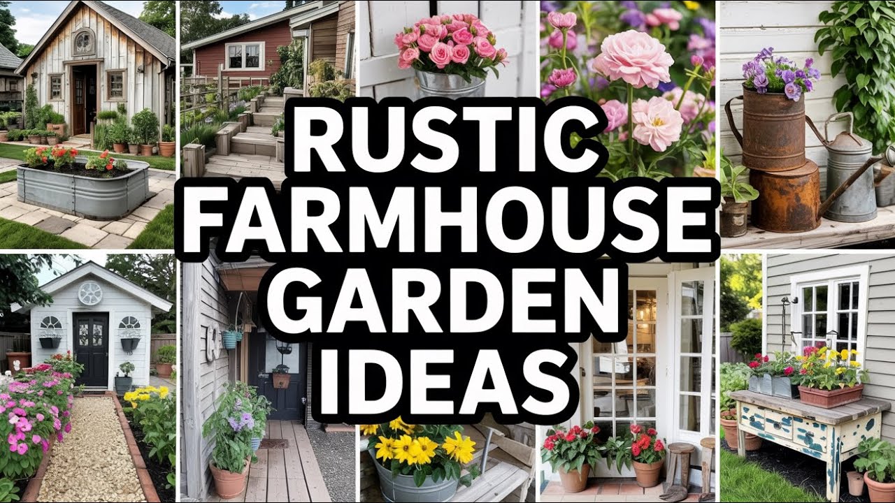 Charming Rustic Farmhouse Garden Ideas You'll Adore! - YouTube