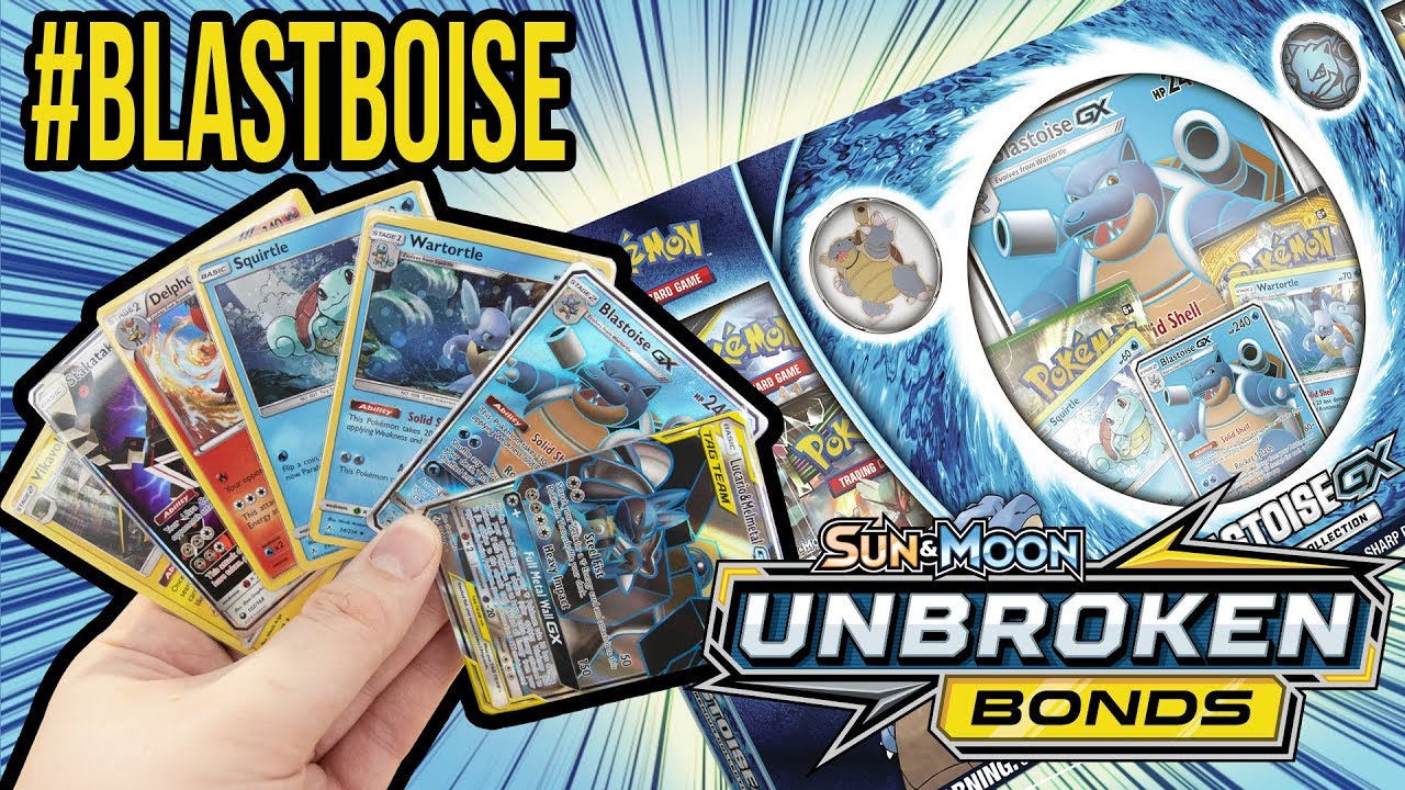 Brand New Blastoise Box! - Unbroken Bonds Blastoise GX Box Opening ...