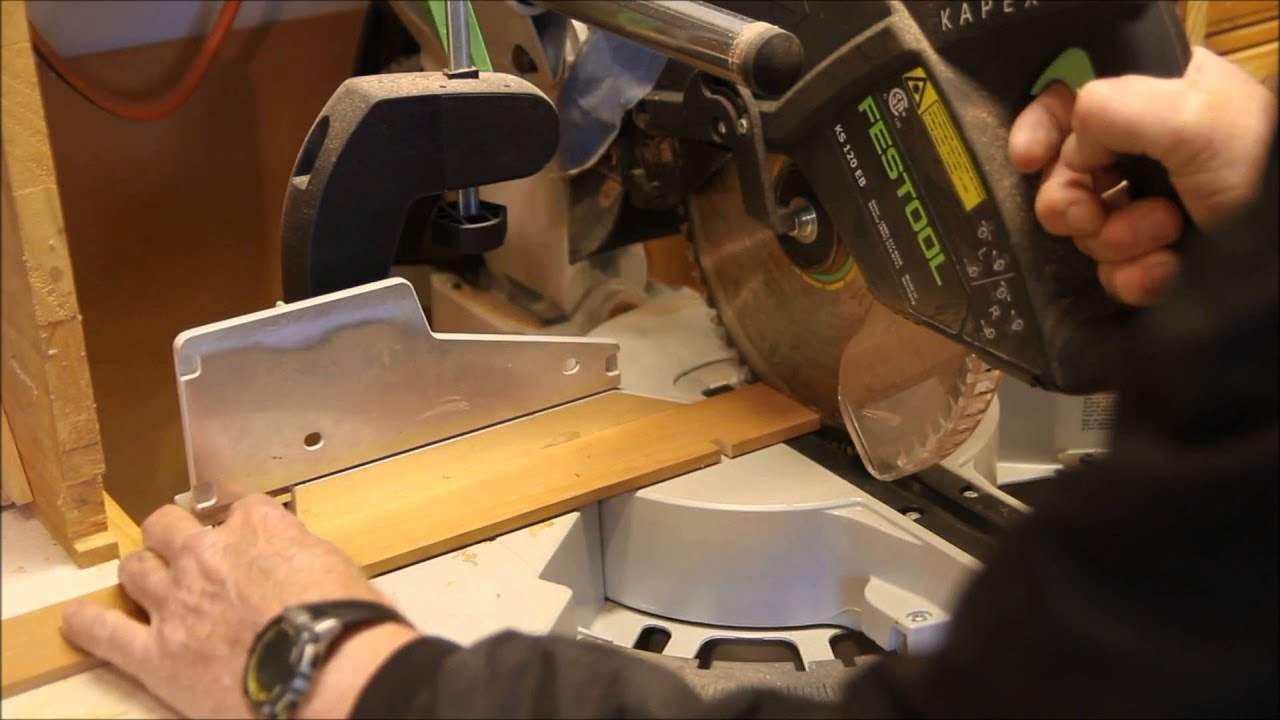 How to trim off 1/32th of an inch with your Chop saw - YouTube