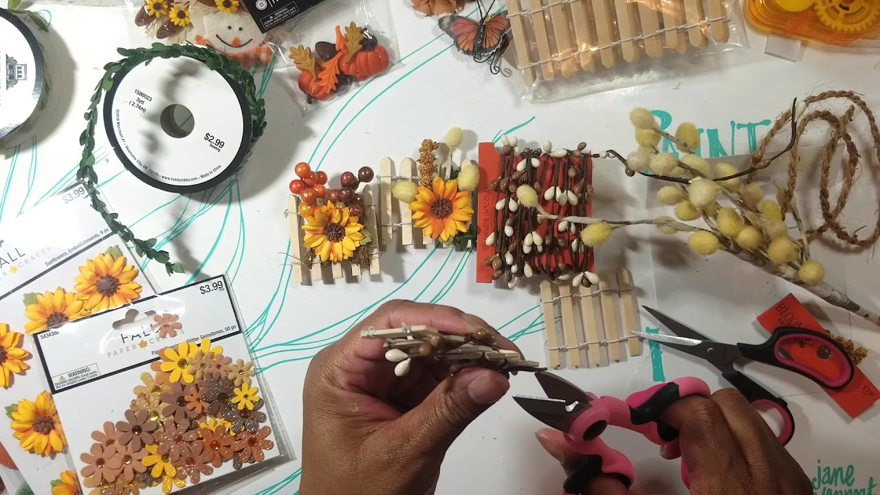 Fall Embellishments -Craft with me NEW! OCT 2019! - YouTube