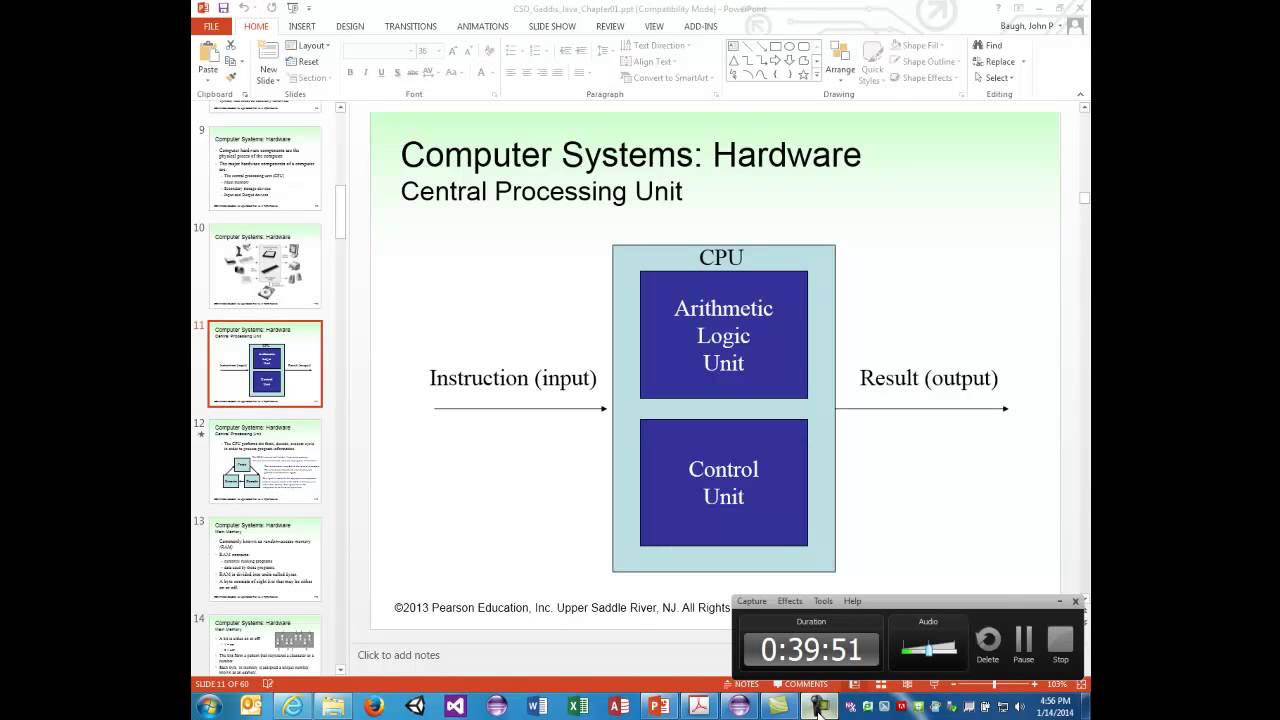 Cis 1500 Winter 2014 Java I Lecture 1 And 2 Youtube