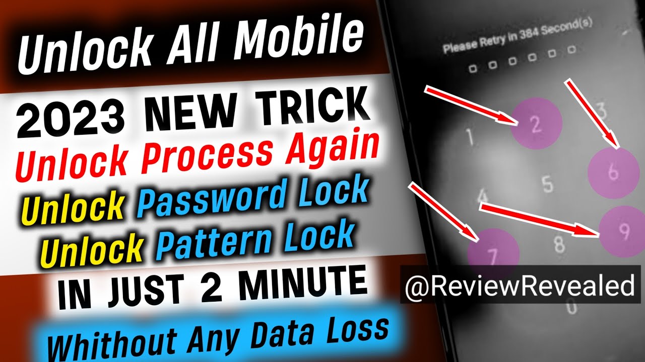 All Mobile Unlock Forgot Lock Removed Without Computer & Data Loss | Password Reset | Pattern ...