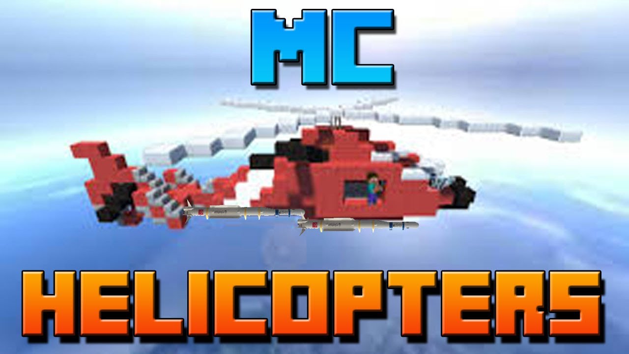 como instalar helicopters mod para minecraft 1.6.4 - YouTube