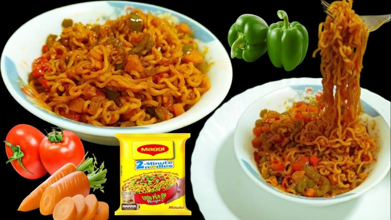Super Tasty Masala Veg Maggi Recipe | Vegetables Masala Maggi | With ...
