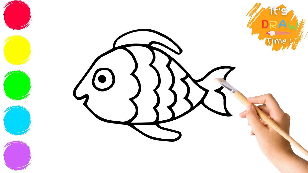 How to Draw with Gouache – Drawing Cute Fish | Step-By-Step Tutorial ...