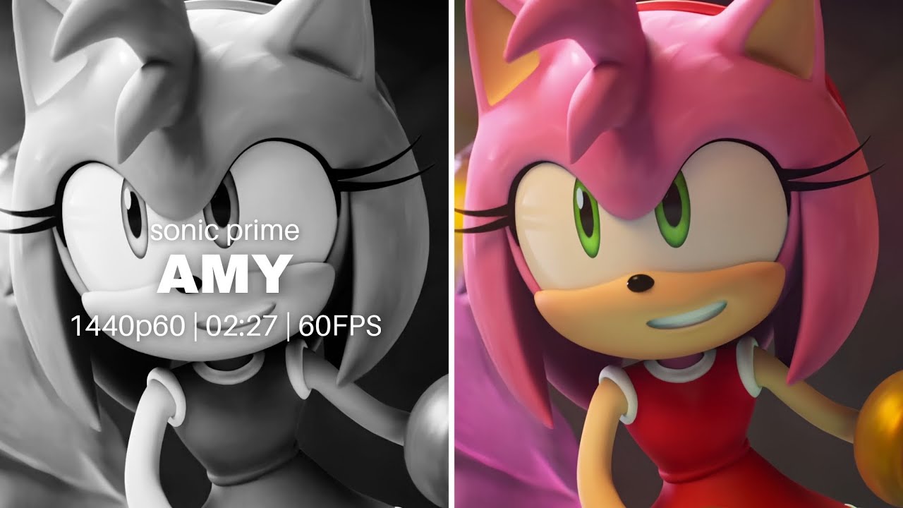Amy Rose (Sonic Prime) || Clips For Edits || [4K/60FPS] - YouTube