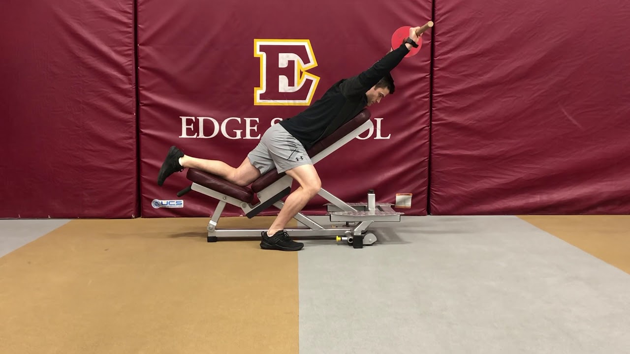 Incline Y Raise (w/ Dowel) - YouTube
