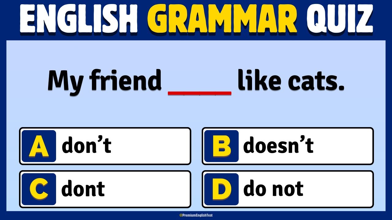 Ultimate English Grammar Quiz | Only 1% Can Pass! 😱 #grammar - YouTube