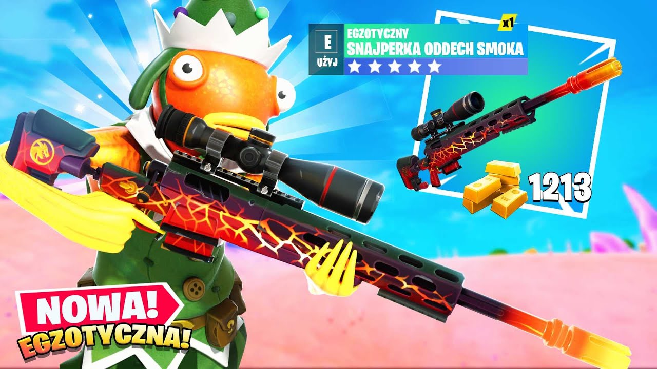 Zdobyłem EGZOTYCZNĄ Snajperkę i WIN! 🔥 ( ODDECH SMOKA! ) Fortnite - YouTube