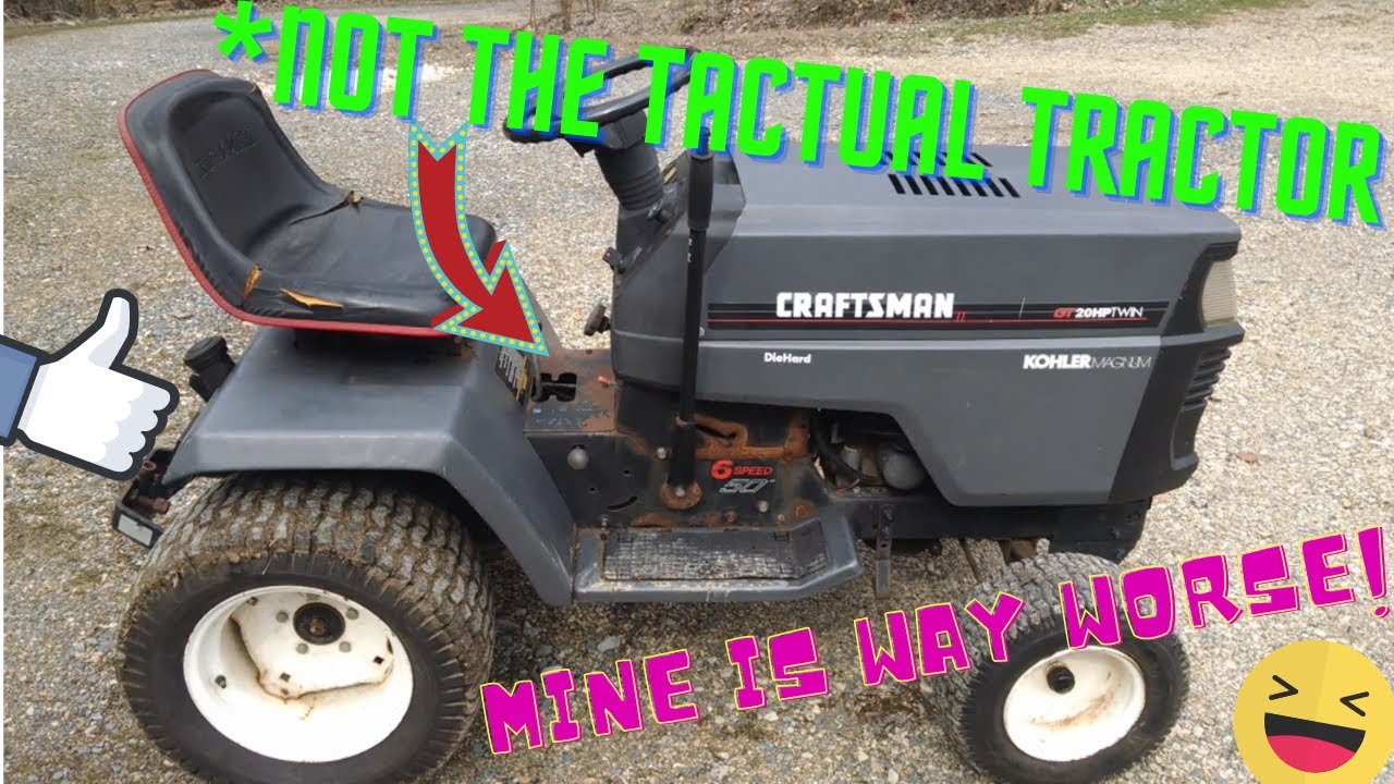 Trash Picked Lawn Tractor - Will it Run? - YouTube