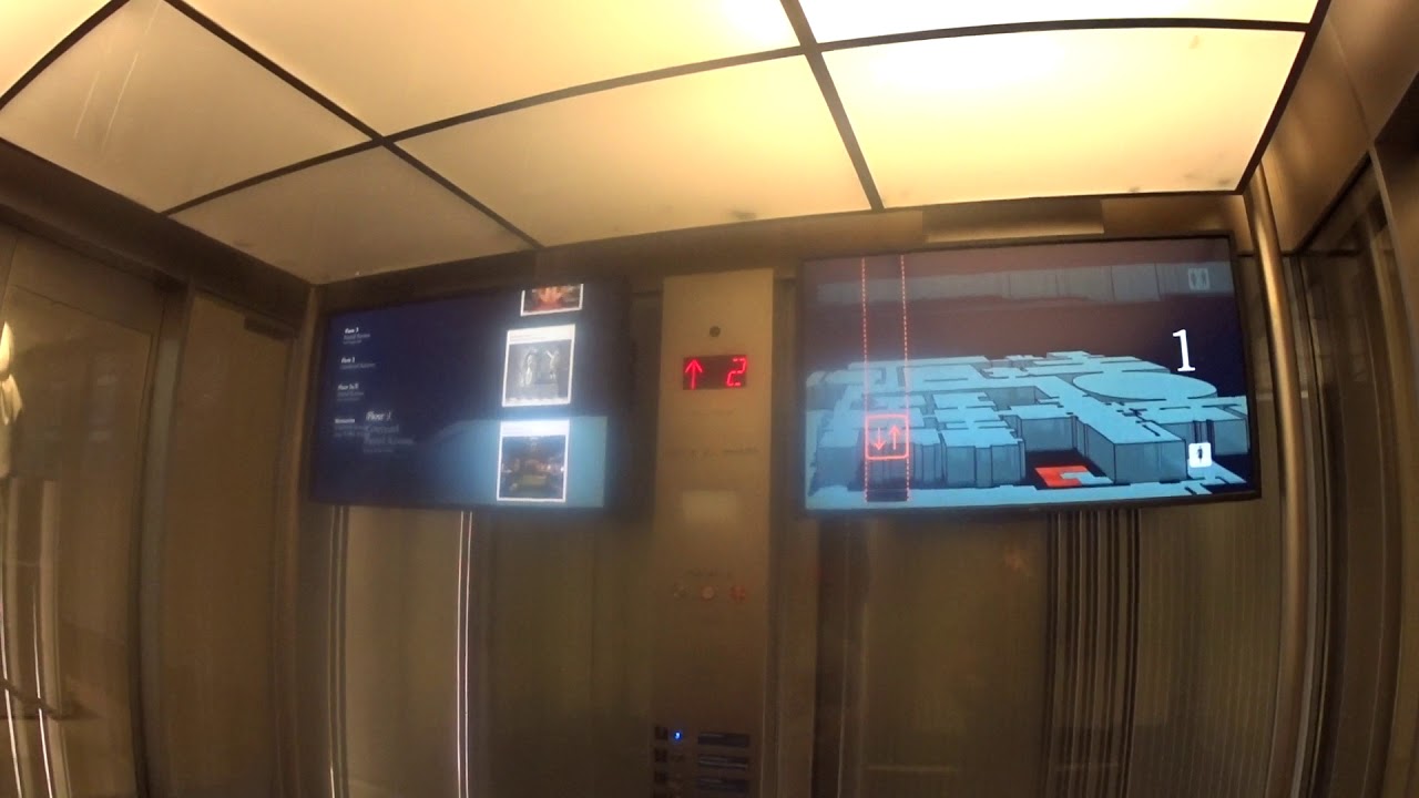 Beautiful&FAST All Glass Traction Elevator At The Metropolitan Museum ...