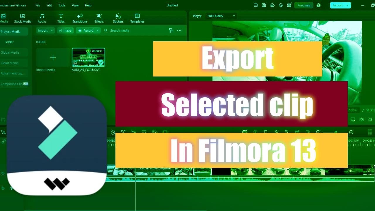 How To Export A Selected Clips in Filmora 13 | Filmora 13 Tutorial ...