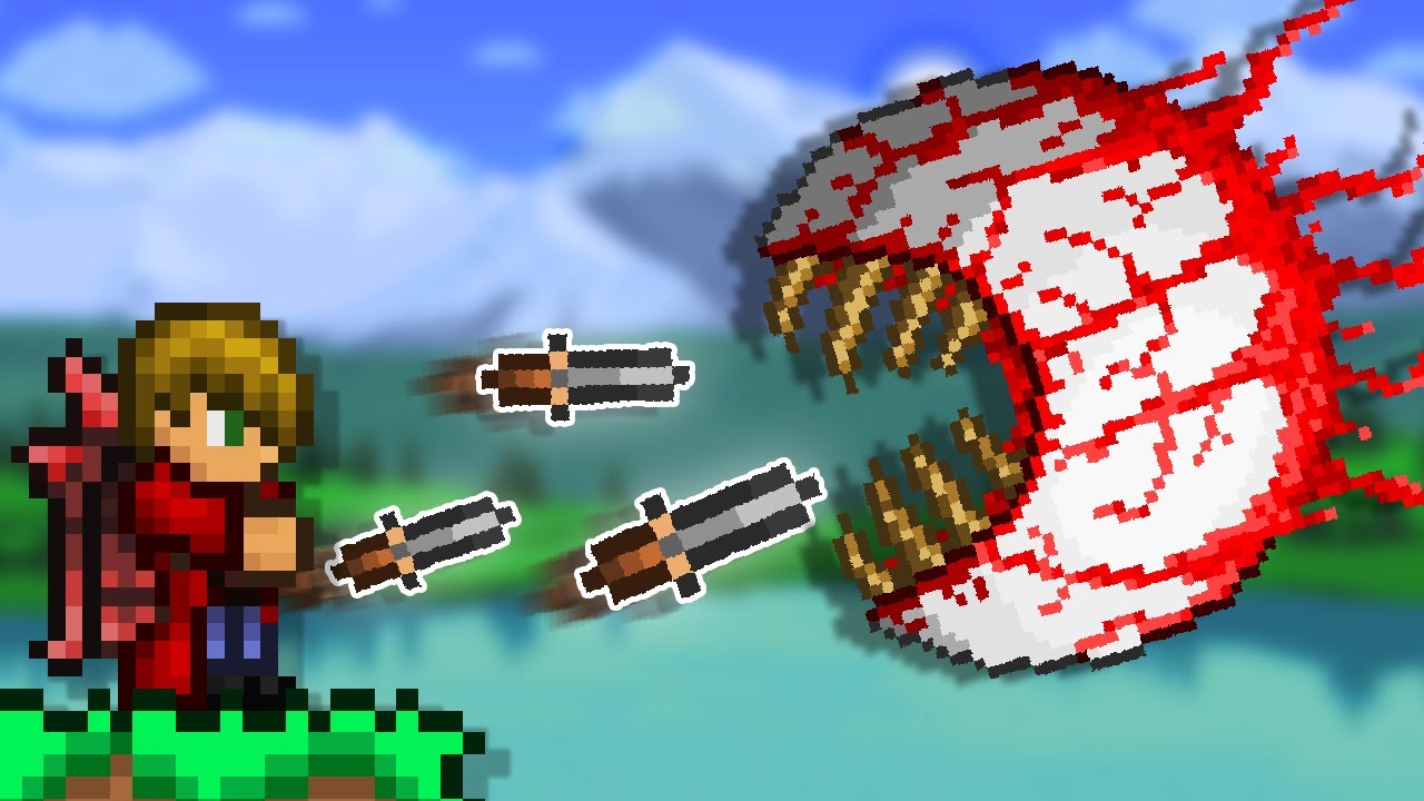 Can I Beat Terraria With KNIFE WEAPONS ONLY? - YouTube