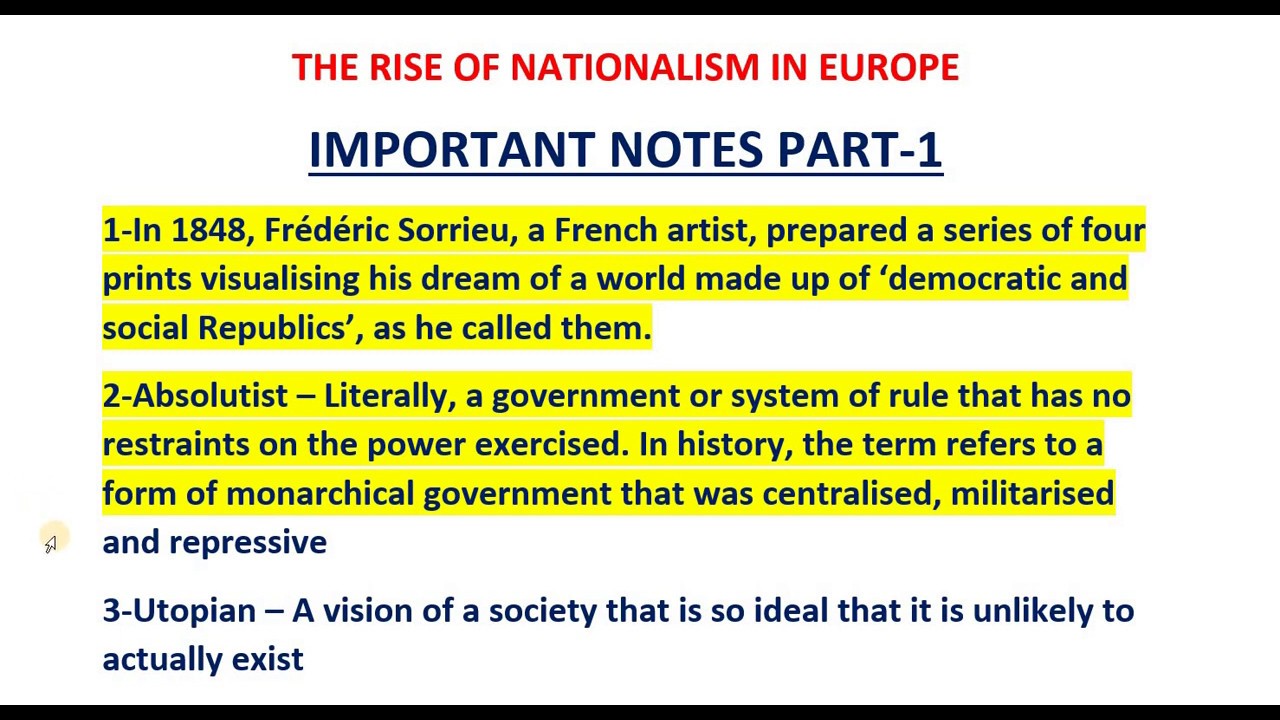 NOTES, HISTORY, CLASS-10th, CBSE BOARD, CHAPTER-1 - YouTube