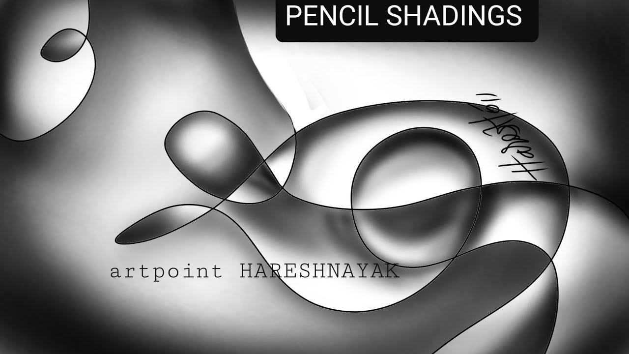 abstract drawing l 3 l pencil shading l artpoint HARESHNAYAK - YouTube