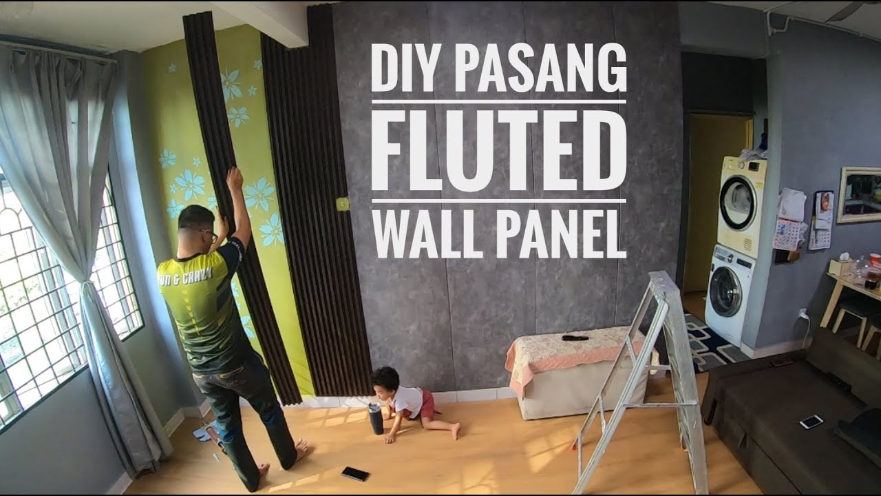 Sangat mudah! Pengalaman pertama DIY pasang Fluted Wall Panel sendiri ...