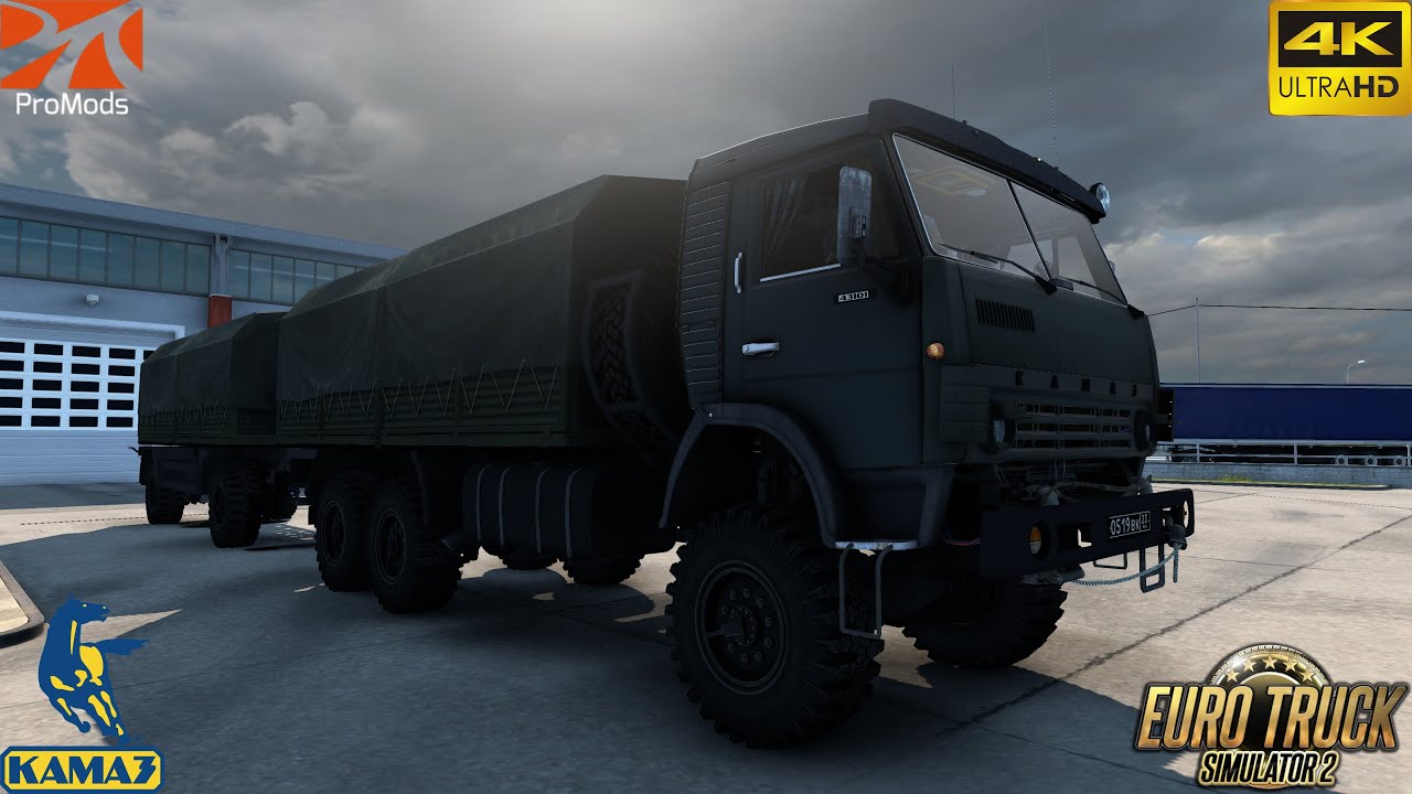 KamaZ 43101 ArmY | ProMods | ETS2 1.46 | Saint Petersburg 🇷🇺 - Luga 🇷🇺 ...