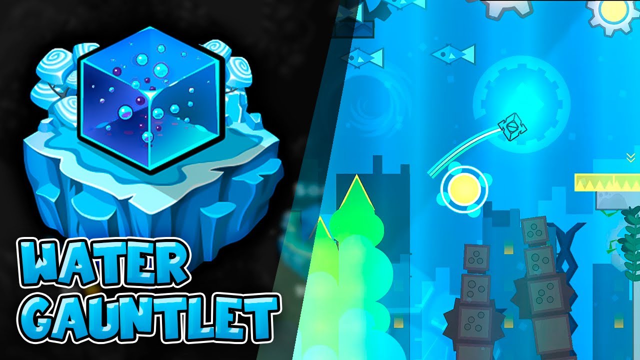 “Water Gauntlet” Complete (All Coins) – Geometry Dash - YouTube