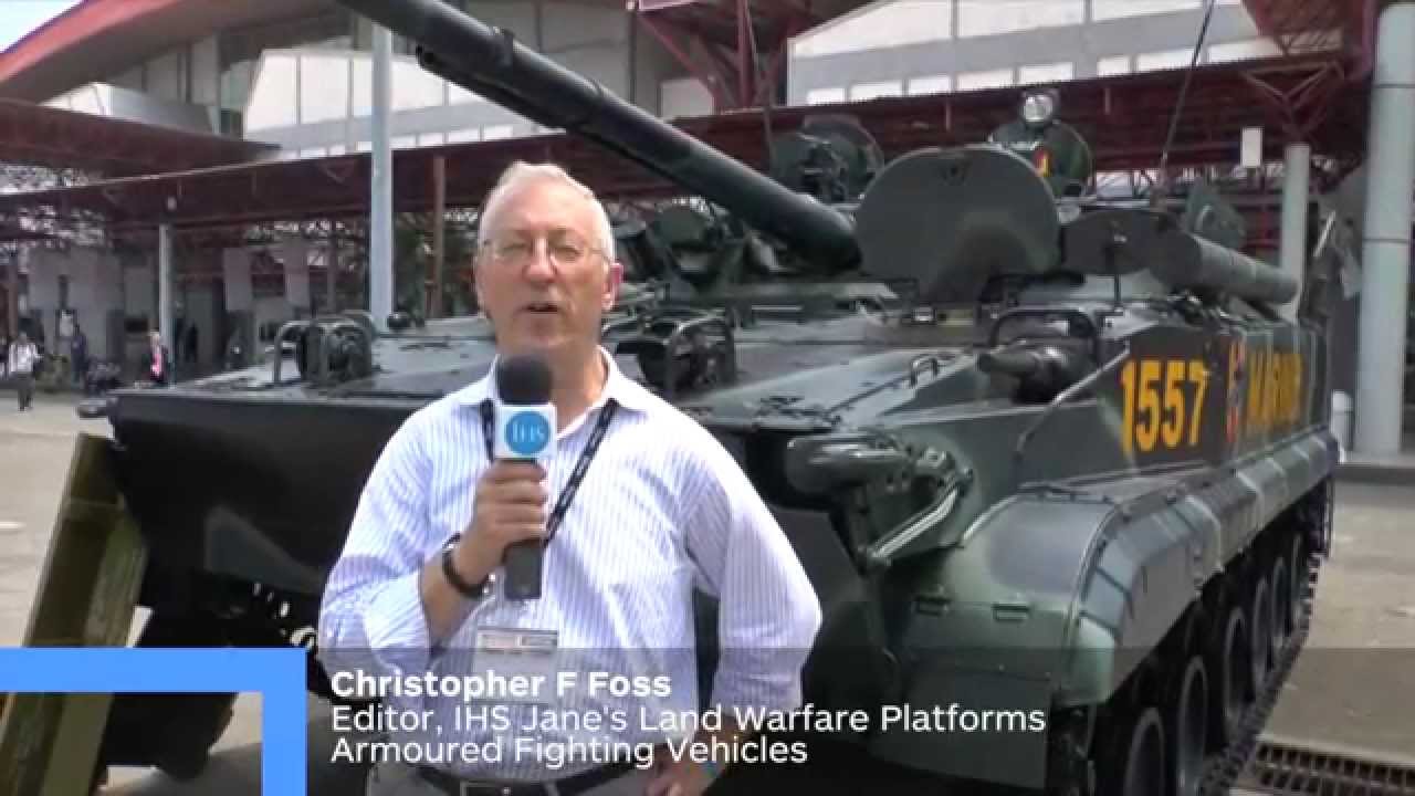 IndoDefence 2014 - Indonesian Marine Corps BMP-3F Infantry Fighting ...